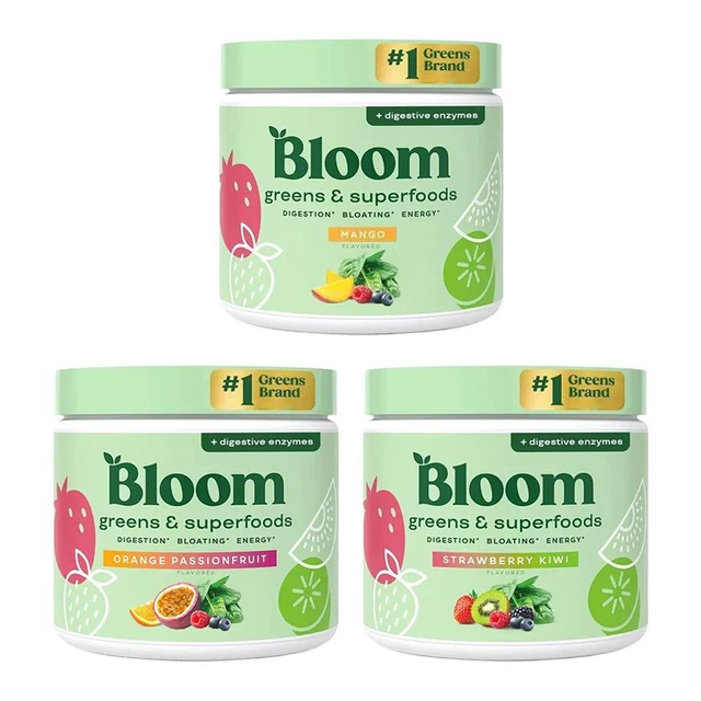 ..BLOOM NUTRITION SUPER Greens Powder Smoothie & Juice Mix - IN STOCK £ ...