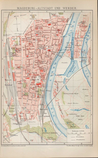 Stadtplan Magdeburg ZU VERKAUFEN! - PicClick DE