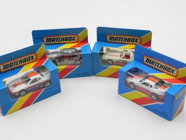MATCHBOX SUPERFAST MACAO 2 Pontiac Fiero 10 Buick le Sabre 62 Corvette ...