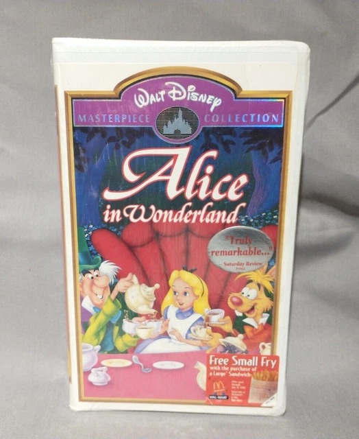 ALICE IN WONDERLAND Masterpiece Collection Sealed VHS Walt Disney Clamshell New EUR 18,78 ...