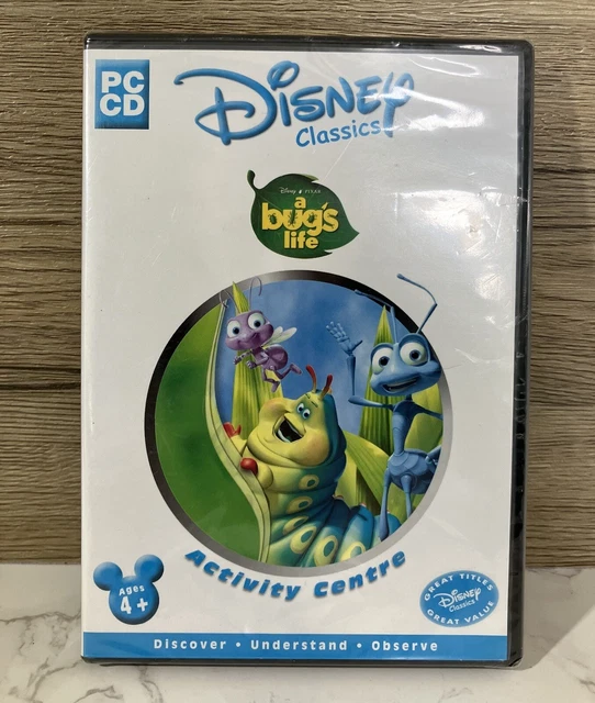 VINTAGE DISNEYS A Bugs Life Activity Centre PC CD ROM Learning Game ...