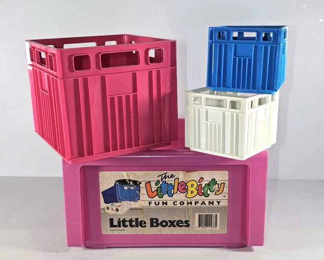 THE LITTLE BITTY Fun Company Bin Little Boxes Little Crate Itty Bitty ...