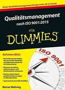 QUALITÄTSMANAGEMENT NACH ISO 9001:2015 für Dummies de Welt... | Livre ...