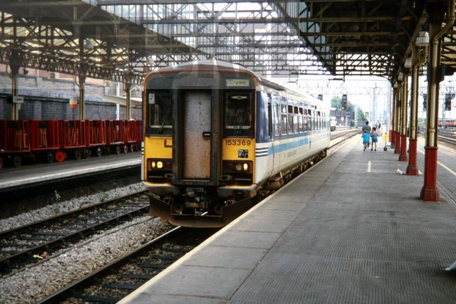 35MM SLIDE BR British Rail DMU 153369 Class 153 Crewe 1994 Original £4. ...