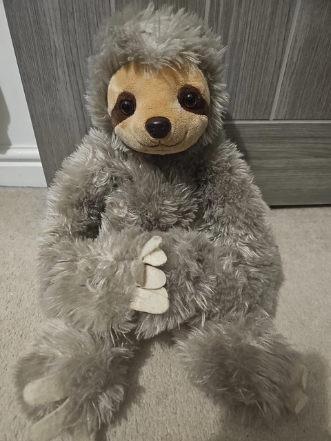 B&M STICKY HANDED Sloth Teddy Bear £1.99 - PicClick UK
