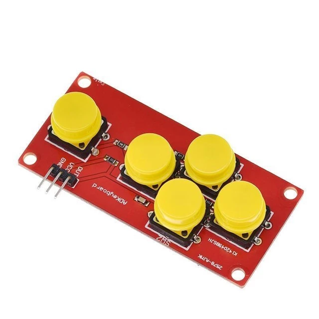 KEYBOARD MODULE AD Simulate 5 Key Analog Button Sensor Expansion For ...