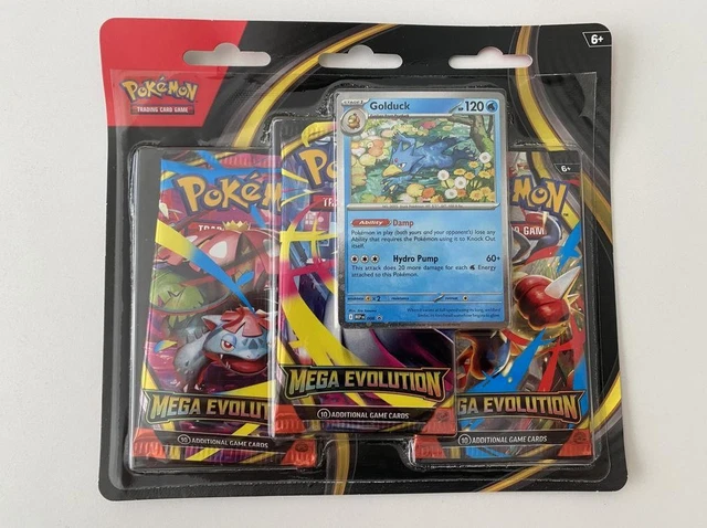 POKEMON TCG MEGA Evolution Three Booster Blister Pack Golduck $54.50 ...