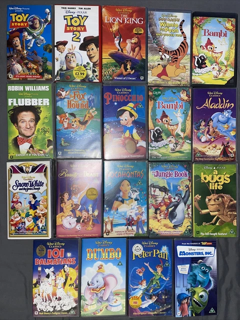 WALT DISNEY: VHS Video Tape Movie Bundle x19 - Vintage Classics 1990’s ...