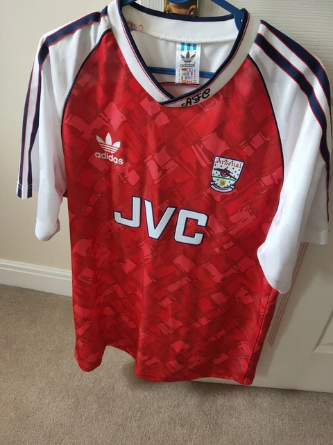 ARSENAL FC REMAKE Retro 1990/91 Home Football Shirt #15 LIMPAR XL £29. ...