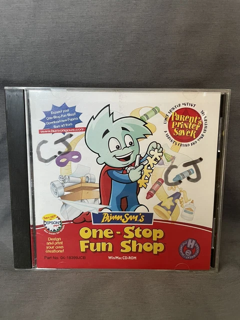 PAJAMA SAM’S ONE Stop Fun Shop CD-ROM 2000 Humongous games TESTED $18. ...