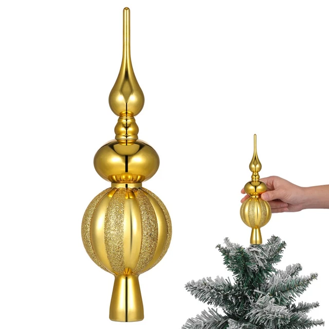 CHRISTMAS TREE TOPPER Spherical Xmas Tree Treetop Decor Christmas Party ...