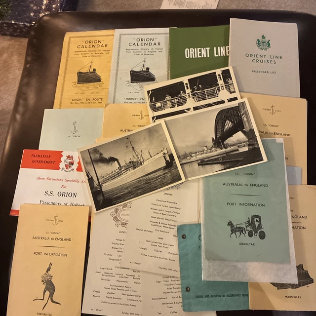 MERCHANT NAVY EPHEMERA orient line SS Orion (134) £21.49 - PicClick UK