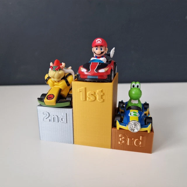 MARIO KART HOT Wheels Racing Podium - First, Second, Third Place £11.99 ...