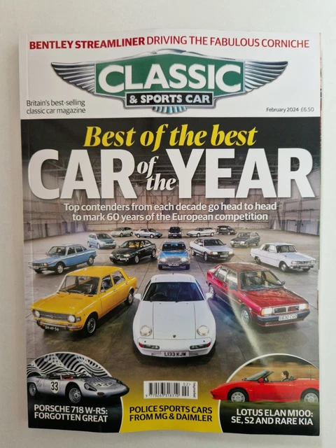 CLASSIC & SPORTS Car Magazine Porsche Bentley Lotus Renault Kia MG ...