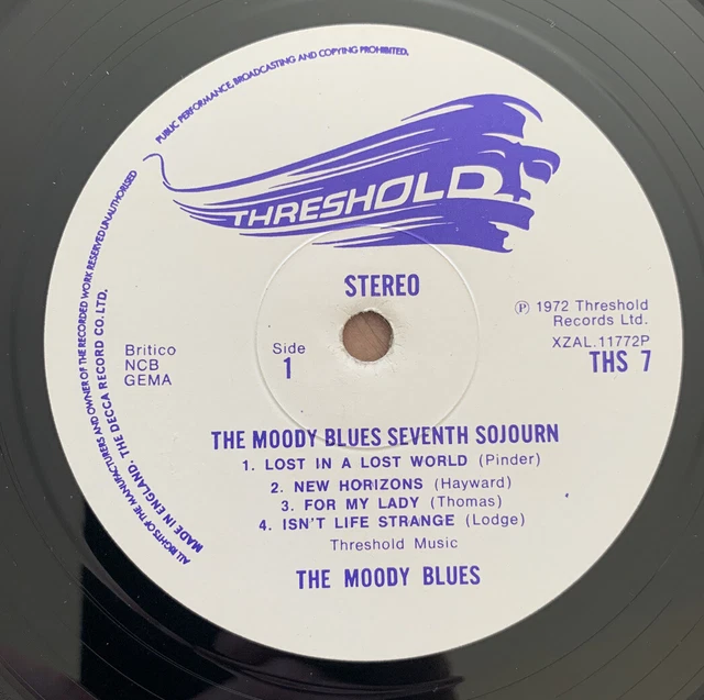 THE MOODY BLUES-SEVENTH Sojourn-Threshold-Ths-7-1972-Gatefold Uk Issue ...