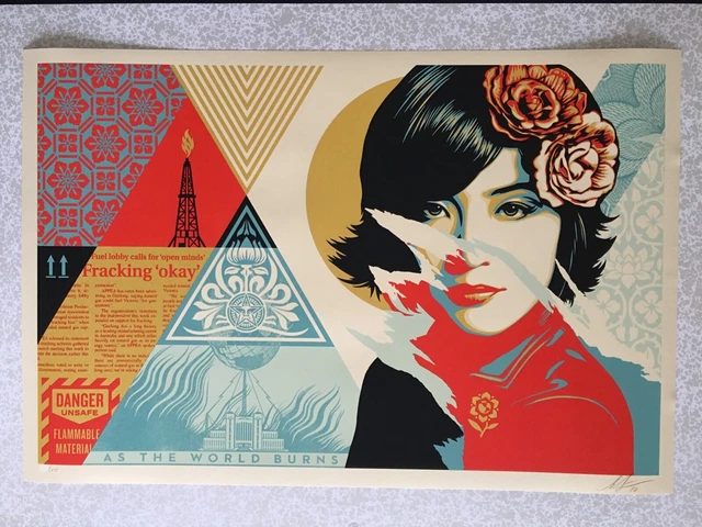 SHEPARD FAIREY (OBEY) - Open Minds - Sérigraphie signée et numérotée xx ...
