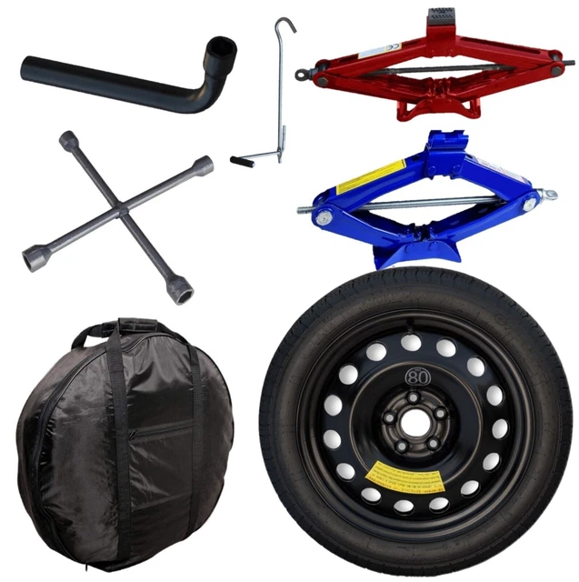 GALETTE DE SECOURS 5Fori 17 Pour Dacia Duster Avec Set Cric + Clé Sac ...