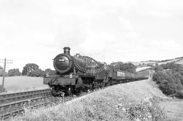 PHOTO BRITISH RAILWAYS Steam Locomotive 5998 4090 Wollaton Hall Tigley ...
