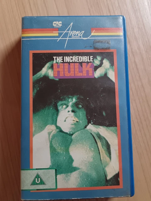 THE INCREDIBLE HULK VHS, Pre Cert, Rare Arena Release £20.00 - PicClick UK