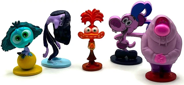 INSIDE OUT 2 Figure Play Set WALT DISNEY PIXAR PVC TOY Ennui ANXIETY ...