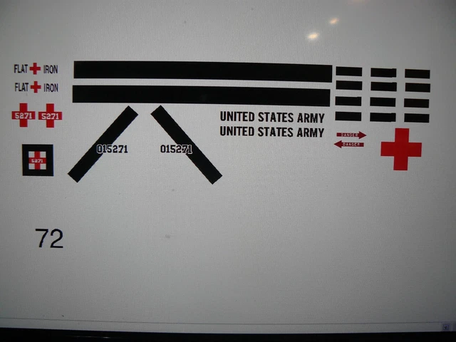 US ARMY HUEY Helicopter Decals 1:72 Scale Flat Iron £13.31 - PicClick UK