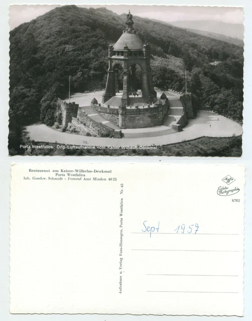 73906 - PORTA Westfalica - Kaiser-Wilhelm-Denkmal - Luftbild - Echtfoto ...