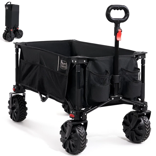 TIMBER RIDGE FESTIVAL Trolley Detachable Big Wheels 100kg Capacity ...