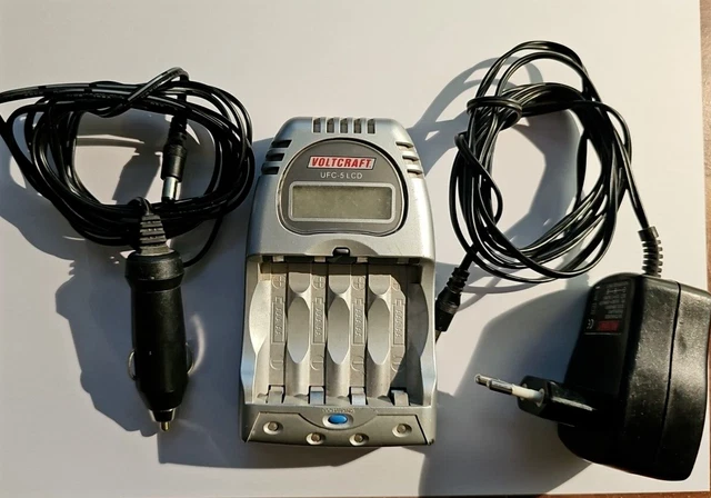 VOLTCRAFT UFC-5 LCD Rundzellen Akku Ladegerät NiMH NiCd Mignon (AA ...