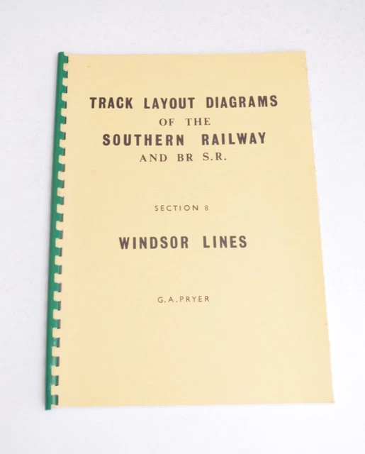 RAILWAY TRACK LAYOUT Diagrams of the Southern BR (S) Section 8 Windsor ...