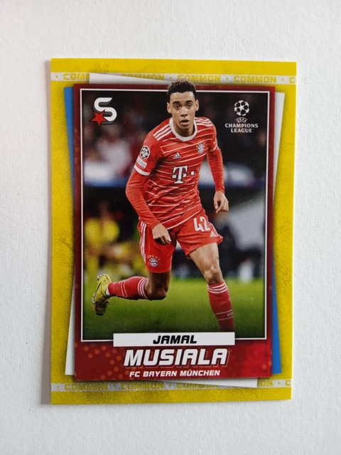 TOPPS UEFA SUPERSTARS 2023 COMMON BAYERN MUNCHEN MUSIALA n 100 NEW EUR ...