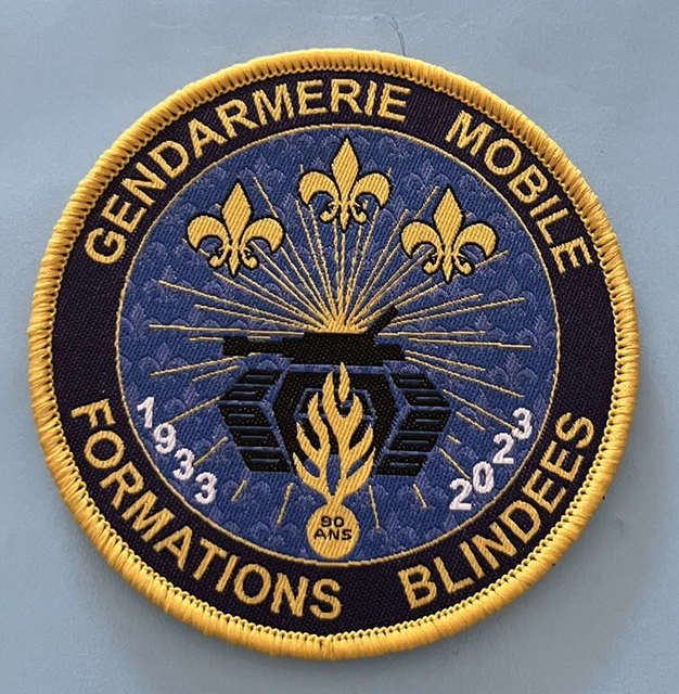 ANCIEN ÉCUSSON TISSÉ gendarmerie Formations blindées anniversaire collection EUR 18,50 - PicClick FR