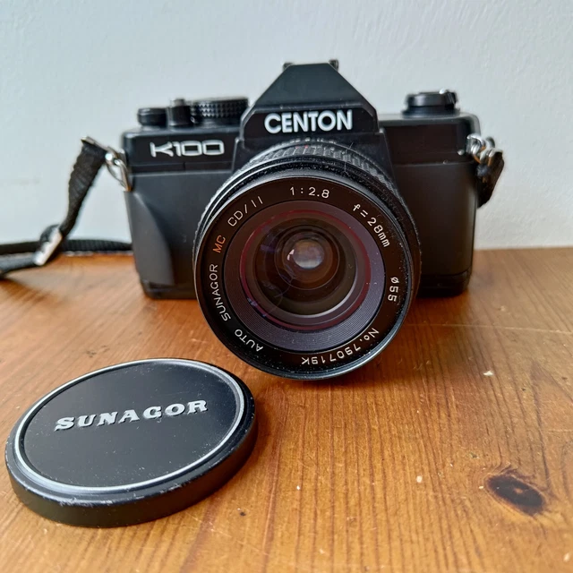 CENTON K100 SLR Film Camera With Sunagor MC 1:2.8 Lens £20.00 - PicClick UK