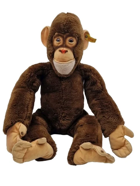 STEIFF AFFE SCHIMPANSE Jocko 0022/52 Stofftier Kuscheltier Plüschtier ...