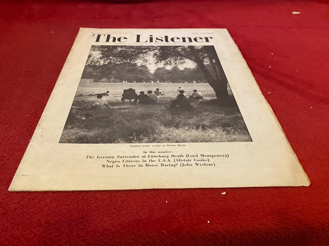 THE LISTENER MAGAZINE 10/6/1954 German Surrender Of Liineburg Heath ...