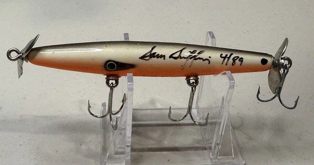 RARE HAND SIGNED And Dated Sam Griffin Custom Lure Bass Baffler 04/1989 ...
