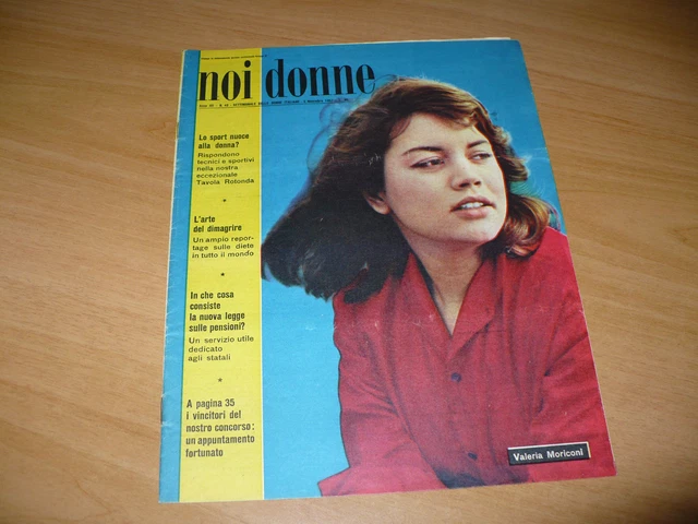 RIVISTA NOI DONNE N.43 1957 Valeria Moriconi Jayne Mansfield Mitchum ...