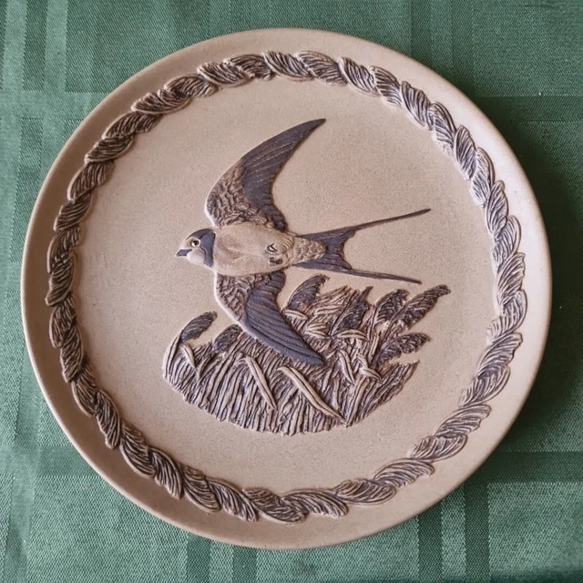POOLE POTTERY BRITISH Garden Birds "The Swallow" Collectors Plate £0.99 - PicClick UK