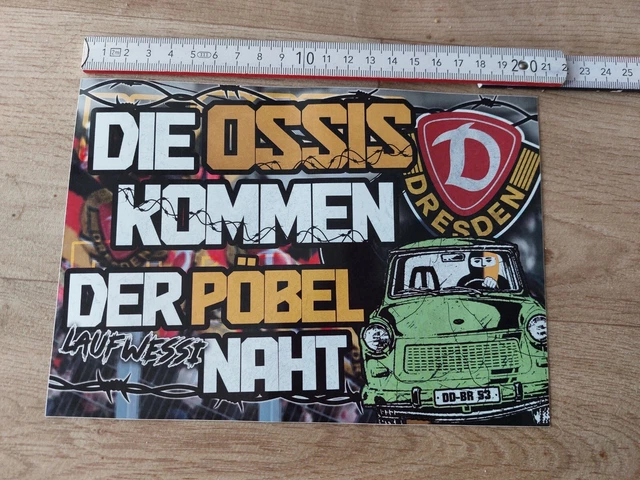 ULTRAS AUFKLEBER DYNAMO Dresden Aufkleber Kein Schal Trikot Shirt ...