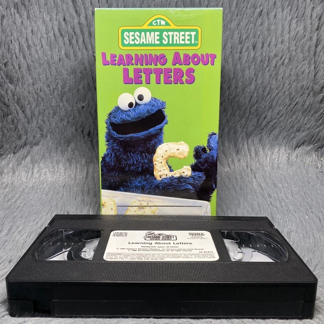 SESAME STREET - Learning About Letters VHS 1996 Cookie Monster Kids ...