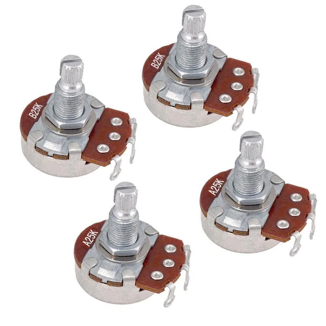 GENUINE 25K POT Split Shaft Guitar Volume/Tone Control £7.04 - PicClick UK