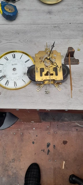 ACCTIM STRIKING Clock Movement AND CHIME BAR, WORKING £10.80 - PicClick UK
