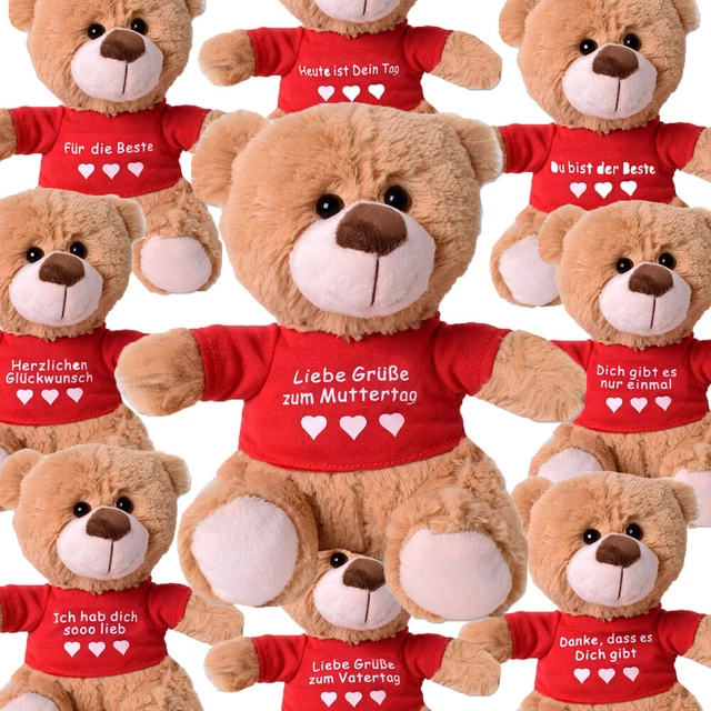 TEDDYBÄR KUSCHELTIER PLÜSCHTIER Bär Teddy Geschenk Lieblingsmensch 25cm ...