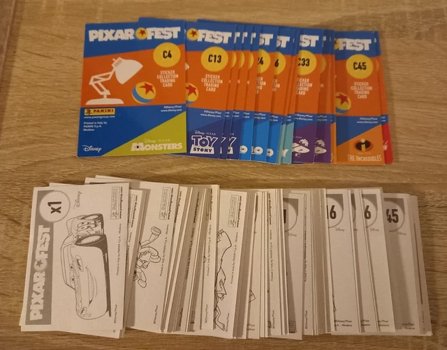 LOT DE 88 Stickers + 14 cartes sans doubles - Panini - Pixar Fest neuf ...