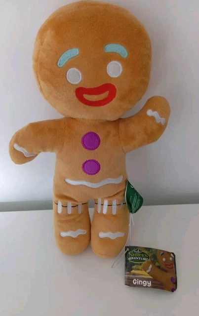 DREAMWORKS SHREK'S ADVENTURE Large Gingerbread Man Gingy Plush Soft Toy 12"-2017 £15.00 ...