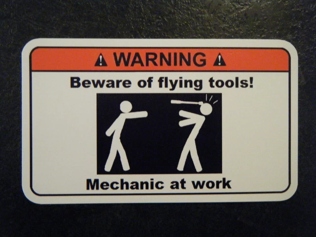 FLYING TOOLS TOOL Box Warning Sticker - Must Have!! - snapon mac dewalt ...
