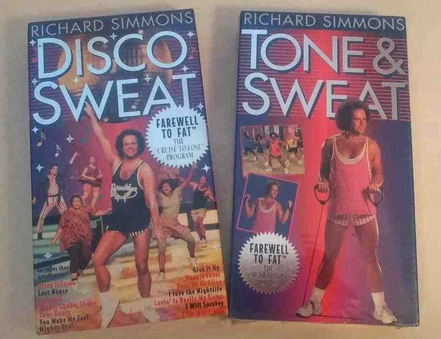 # RICHARD SIMMONS 6 VHS Tapes Workout Dance Exercise Sweatin to the ...
