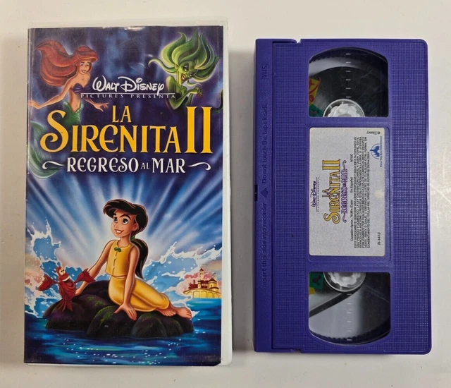 DISNEY THE LITTLE Mermaid 2 La Sirenita Regreso Al Mar VHS Spanish ...