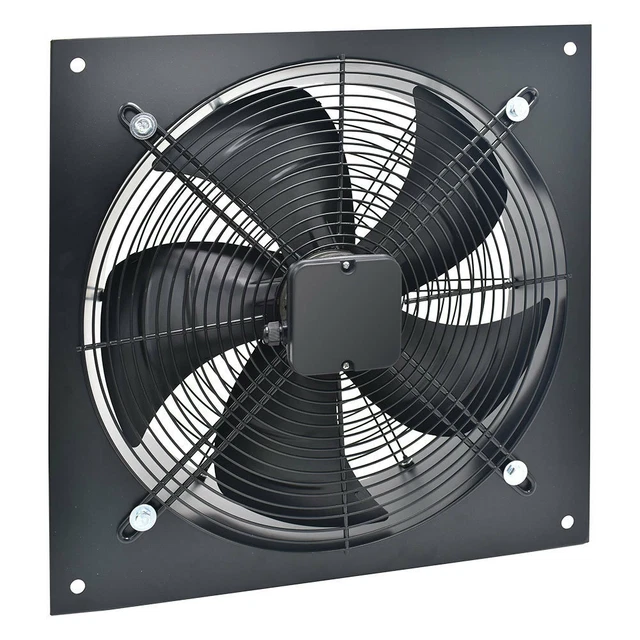 INDUSTRIAL VENTILATION EXTRACTOR Metal Plate Fan Axial Exhaust ...