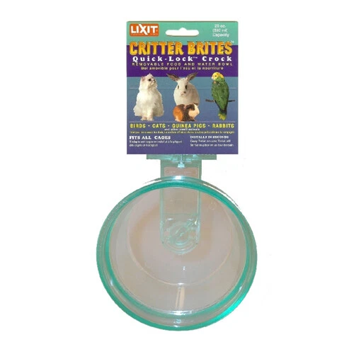 LIXIT QUICK LOCK Critter Brite Crock for Small Animals Assorted, 1 Each ...