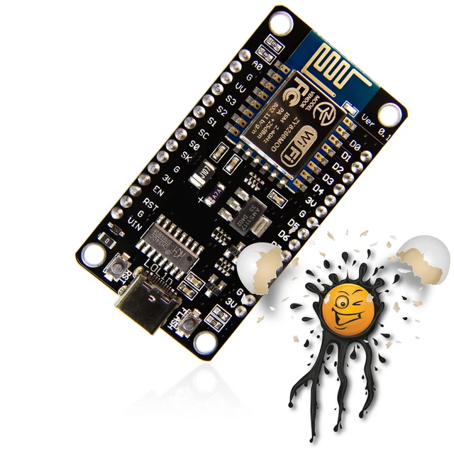 NODEMCU ESP8266 USB-C Wemos Lolin WiFi WLan Lua Arduino Tasmota ESPEasy ...